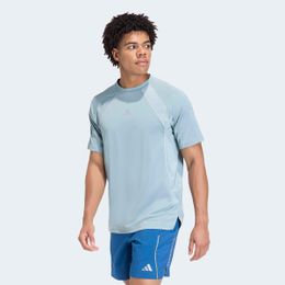 T-Shirt adidas Performance "TECH APPAREL CLIMACOOL", Herren, Gr. 3XL, wonder sage, wonder alumina, reflective silber, Obermaterial: 100% Polyester, Shirts T-Shirt, mit gl&auml;nzenden Details, aus leichter Popeline und luftigem Mesh