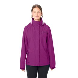 Outdoorjacke Vaude "WOMEN'S ESCAPE LIGHT JACKET", Damen, Gr. 52, pink orchid, Web, Obermaterial: 100% Polyester. Futter: 100% Polyester. Futter 2: 100% Polyamid, normal, elastischer Bund mit verstellbarem Klettverschluss, Jacken Outdoorjacke, f&uuml;r Wandern und Trekking, wasserdicht und winddicht, atmungsaktiv