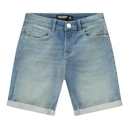 Jeansbermudas Cars Jeans "Shorts COLORADO", Jungen, Gr. 14 (164), N-Gr, stone used, Denim/Jeans, Obermaterial: 76% Baumwolle, 22% Polyester, 2% Elasthan, Abriebeffekte, Basic kniefrei, Jeans Jeansbermudas