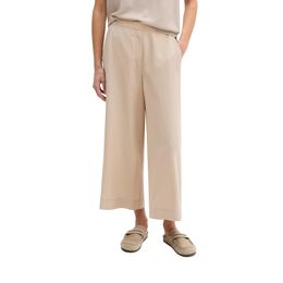 Marc O'Polo Dehnbund-Hose MARC O'POLO "MARGO Wide", Damen, Gr. 34, N-Gr, smooth sand, Web, Obermaterial: 90% Lyocell, 10% Leinen, relaxed fit, Hosen Dehnbund-Hose, Model Margo wide aus Lyocell-Leinen-Mix, elastischer Bund