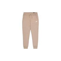 Jogginghose Alpha Industries "Basic Jogger SL", Herren, Gr. S, Normalgr&ouml;&szlig;en, beige (vintage sand), Obermaterial: 80% Baumwolle, 20% Polyester, Hosen Jogginghose