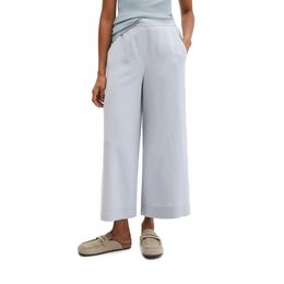 Marc O'Polo Dehnbund-Hose MARC O'POLO "MARGO Wide", Damen, Gr. 34, N-Gr, grau horizon, Web, Obermaterial: 90% Lyocell, 10% Leinen, relaxed fit, Hosen Dehnbund-Hose, Model Margo wide aus Lyocell-Leinen-Mix, elastischer Bund