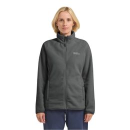 Fleecejacke Jack Wolfskin "Moonrise", Damen, Gr. XL, gr&uuml;n (slate gr&uuml;n), Obermaterial: 100% Polyester, normal, Jacken Fleecejacke