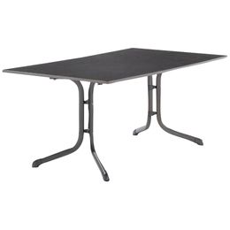 Klapptisch SIEGER, grau (metallfarben, metallfarben, anthrazit), B:95cm H:73cm T:165cm, Tische, Klapptisch