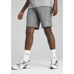 Trainingsshorts Puma "ESS 2 COLOR NO. 1 LOGO SHORTS 10" TR", Herren, Gr. M, N-Gr, grau (medium gray heather), Sweatware, Obermaterial: 68% Baumwolle, 32% Polyester, bedruckt, regular fit ca. Mitte Knie, Hosen Trainingsshorts, mit Eingrifftaschen, elastischer Bund mit Kordelzug, Regular Fit