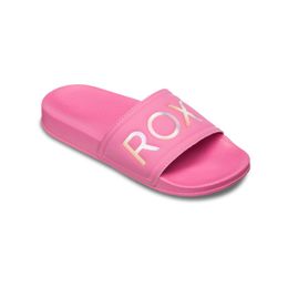 Sandale Roxy "Rg Slippy Ii", M&auml;dchen, Gr. 37, rosa (bright rose, pink carnation), Obermaterial:Obermaterial: 100% PU, Futter: 100% Textil, Laufsohle: 100% EVA;, Schuhe Sandale