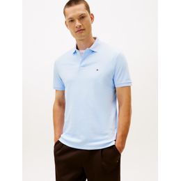 Poloshirt Tommy Hilfiger "LIQUID COTTON REGULAR SEASONAL", Herren, Gr. XL, blau (sweet blau), Jersey, Obermaterial: 100% Baumwolle, unifarben, normal h&uuml;ftlang, Rippb&uuml;ndchen, Shirts Poloshirt, mit Logostickerei