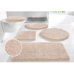 Badematte OTTO HOME "Sanremo, Badvorleger, Badezimmer Teppich, sehr weich" Gr. 4, beige (sand), H:30mm, Polyester, Badematten, Badematte, Badteppich, unifarben, rechteckig, rund & als 3-tlg. Set erh&auml;ltlich, Topseller