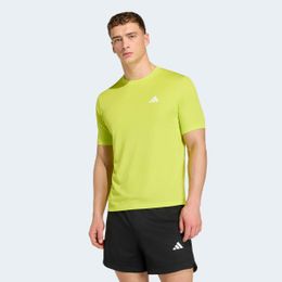 T-Shirt adidas Performance "WORKOUT ESSENTIALS BASE", Herren, Gr. XL, semi solar gelb, Obermaterial: 100% Polyester, Rundhals, Shirts T-Shirt, regul&auml;re Passform, mit Climacool Technologie
