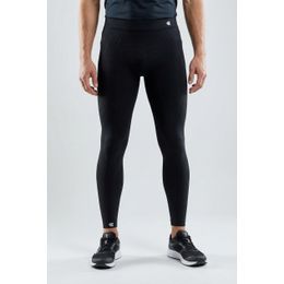 Funktionstights Bauerfeind "COMPRESSION TIGHTS LONG", Herren, Gr. M, N-Gr, grau (anthrazit), Obermaterial: 90% Polyamid, 10% Elasthan, Hosen Funktionstights