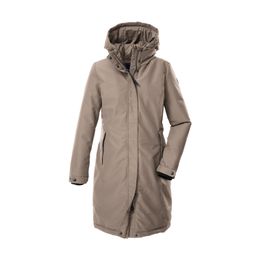 G.I.G.A. by Killtec Funktionsmantel "GW 80 WMN CT", Damen, Gr. 44, sand, Obermaterial: 100% Polyester;Obermaterial 2: 100% Polyester;Futter: 100% Polyester;F&uuml;llung: 100% Polyester, G.I.G.A. DX BY KILLTEC, M&auml;ntel Funktionsmantel, Wind- und wasserdichter Damenmantel mit Kapuze und 2-Wege-Zipper