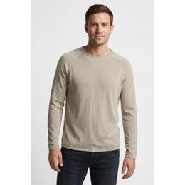 Jack & Jones PlusSize Rundhalspullover "JJBREEZE KNIT CREW NECK PLS", Herren, Gr. 5XL, string, Strick, Obermaterial: 100% Baumwolle, JACK & JONES PLUSSIZE, unifarben, regular fit, Rundhals, Pullover Rundhalspullover