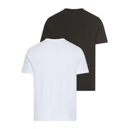 T-Shirt HUGO BLUE "BLUE Naolo", Herren, Gr. M, bunt (open miscellaneous960), Single Jersey, Obermaterial: 96% Baumwolle, 4% Elasthan, regular fit h&uuml;ftlang, Rundhals, Shirts T-Shirt, mit Markenlabel am Saum