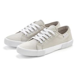 Sneaker Lascana, Damen, Gr. 40, grau, Obermaterial: 100% Textilmaterial. Decksohle: 100% Textilmaterial. Futter: 100% Textilmaterial. Laufsohle: 100% Synthetik, unifarben, Basic, Schuhe Sneaker, aus Textil, Schn&uuml;rhalbschuh, Freizeitschuh, Turnschuh, Topseller