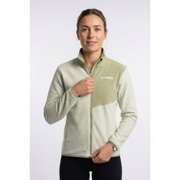 Fleecejacke adidas terrex "MULTI", Damen, Gr. M, halo gr&uuml;n, Obermaterial: 100% Polyester, normal, Jacken Fleecejacke