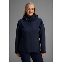 Doppeljacke Maier Sports "DA-DOPPELJACKE MTEX EL. METOR 3IN1 W", Damen, Gr. 42, night sky, Obermaterial: 100% Polyester, Jacken Doppeljacke, Wasser- & Winddicht & Atmungsaktiv, &Uuml;bergangsjacke