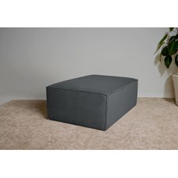 Polsterhocker OTTO HOME "Clayton Breite 103 cm", grau, B:103cm H:41cm T:69cm, 100% Polyester, Hocker, Polsterhocker, in einem trendigen Cord-Bezug