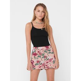 Tr&auml;gertop Only "ONLLOVE STRAP SINGLET NOOS JRS", Damen, Gr. S, schwarz, Jersey, Obermaterial: 95% Baumwolle, 5% Elasthan, unifarben, normal, Rundhals, Tops Tr&auml;gertop, Baumwollmischung