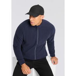 Fleecejacke CMP, Herren, Gr. 46, schwarz blau, Obermaterial: 100% Polyester, normal, Jacken Fleecejacke, w&auml;rmend, &Uuml;bergangsjacke