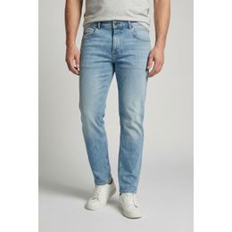 Regular-fit-Jeans Camel Active "fleXXXactive", Herren, Gr. 33, L&auml;nge 34, blau (bleach blau), Denim/Jeans, Obermaterial: 99% Baumwolle, 1% Elasthan, regular fit kn&ouml;chellang, Jeans Regular-fit-Jeans, im Five-Pocket Style