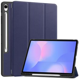 Wigento F&uuml;r Samsung Galaxy Tab S10 FE Plus 3folt Wake UP Tasche H&uuml;lle Blau