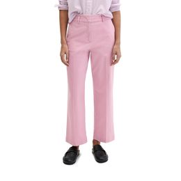 Marc O'Polo Stoffhose MARC O'POLO "MEA Straight", Damen, Gr. 36, N-Gr, medium pink, Twill, Obermaterial: 98% Baumwolle, 2% Elasthan, straight fit 7/8-L&auml;nge, Hosen Stoffhose, Model Mea straight fit aus Organic Cotton-Twill