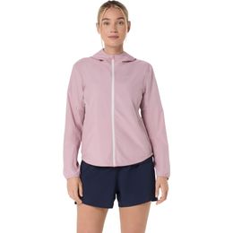Laufjacke asics "asics CORE JACKET", Damen, Gr. XL, morganite, Web, Obermaterial: 100% Polyester, hoch geschlossener Ausschnitt, eingesetzt elastischer Bund, Jacken Laufjacke, &Uuml;bergangsjacke