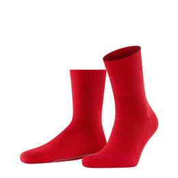 Haussocken Falke "Homepads", Herren, Gr. 39-42, scarlet, Baumwollmischung, normal, Socken Haussocken, mit Pl&uuml;sch & rutschhemmender Sohle, atmungsaktiv