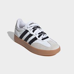 Sneaker adidas Sportswear "BARREDA", Damen, Gr. 40, cloud wei&szlig;, core schwarz, gum10, Leder, Synthetik, Schuhe Sneaker, inspiriert vom Design des adidas handball spezial