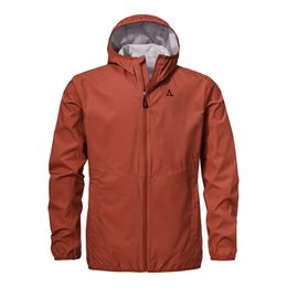 Sch&ouml;ffel Outdoorjacke SCH&Ouml;FFEL "Jacket Style Migandi MNS", Herren, Gr. 50, schwarz crabapple, Taft, Obermaterial: 100% Polyester, hoch geschlossener Ausschnitt, eingesetzt elastischer Bund, Jacken Outdoorjacke