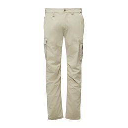 Cargohose s.Oliver, Damen, Gr. M, N-Gr, bone beige, Web, Obermaterial: 97% Baumwolle, 3% Elasthan, unifarben, bootcut fit lang, Hosen Cargohose, mit Stretch