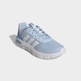 Walkingschuh adidas Sportswear "CLOUDFOAM FLEX LACES", Damen, Gr. 41, crystal sky, silber metallic, wonder sage, Textil, Schuhe Walkingschuh