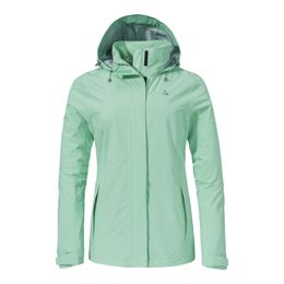 Sch&ouml;ffel Regenjacke SCH&Ouml;FFEL "Jacket Gmund L", Damen, Gr. 34, blau (botanical sky), Obermaterial: 100% Polyester. Futter: 100% Polyester, normal, Jacken Regenjacke, sportlicher Stil, wasserdicht, winddicht, atmungsaktiv, &Uuml;bergangsjacke