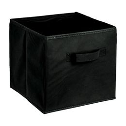 Aufbewahrungsbox ADOB "Faltbox", schwarz, B:31cm H:31cm T:31cm, Stoff, Aufbewahrungsboxen, Aufbewahrungsbox, Faltbox mit Griff