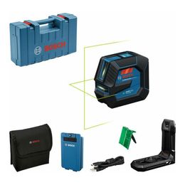Bosch Linienlaser GLL 20-22 G, BA 3.7V 3.0Ah XL + USB-C&reg;-Kabel im Handwerkerkoffer (601065602)