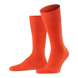 Socken Falke "Airport", Herren, Gr. 39-40, orange, Baumwolle, Elasthan, Polyamid, Schurwolle, normal, Socken Socken, klimaregulierend durch Schurwolle, atmungsaktiv, geruchshemmend