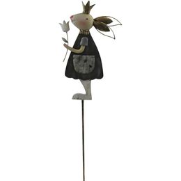 Dekofigur AM Design "Osterdeko "Hasenfrau", bunt, B:3,2cm H:101,6cm T:101,6cm, Metall, Dekofiguren, Dekofigur, Gartenstecker aus Metall