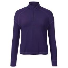 Tchibo - Cropped-Fitness-Longsleeve - Damen - Gr. M - violett