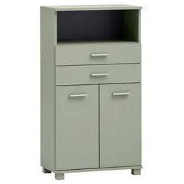 Schildmeyer Tchibo - Highboard &raquo;Mono&laquo; - 60x32,5x110,5cm - anthrazit - Holz / Metall / Kunststoff