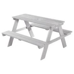 Roba Kinder-Outdoor-Sitzgruppe &raquo;Picknick for 4&laquo; - 89x84,5x50cm - grau - Holz