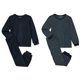 Tchibo - 2 Kinder-Pyjamas - Baby - Gr. 86/92 - dunkelblau