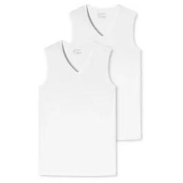 2 Schiesser Tanktops mit Bio-Baumwolle - Herren - Gr. Xxl/8 - wei&szlig;