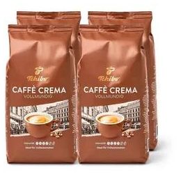 Tchibo - Caff&egrave; Crema Vollmundig - 4 x 1 kg Ganze Bohne - Intensit&auml;t: 4/6
