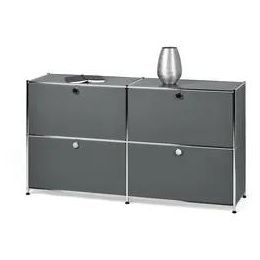 Tchibo - Sideboard &raquo;Cn3&laquo; mit vier Klappen - 152x40x82,5cm - chrom - Stahl / Aluminium / Kunststoff