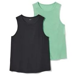 Tchibo - 2 Sport-Tops - Damen - Gr. S - anthrazit