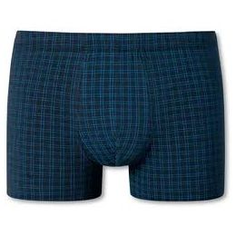 Schiesser Shorts - Gr. Xl/7 - dunkelblau/kariert
