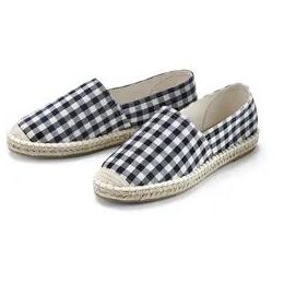 Tchibo - Espadrilles - Damen - Gr. 41 - dunkelblau/kariert
