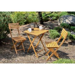 Gartentisch Garden Pleasure "Balkontisch &raquo;ALAMEDA&laquo;, TOPSELLER", braun (braun, braun, braun), B:55cm H:72cm T:55cm, Tische, Gartentisch, BxTxH: 55x55x72 cm, klappbar