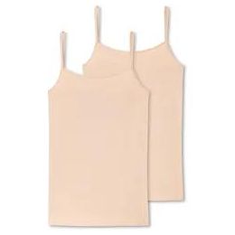 2 Schiesser Tops - Damen - Gr. 42 - braun