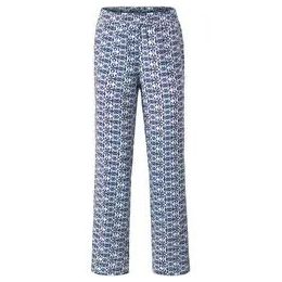 Tchibo - Hose mit Alloverprint - Damen - Gr. 42 - blau/print